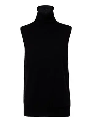 THE ROW Meritas Cashmere Turtleneck Sweater - Black