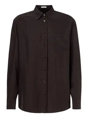 THE ROW Fiska Silk Shirt - Brown