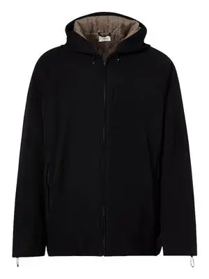 THE ROW Horatio Wool Gabardine Parka - Black