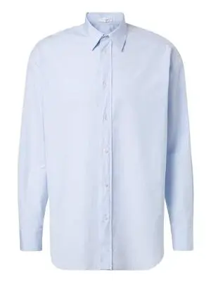 THE ROW Granada Cotton Chambray Shirt - Blue