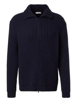 THE ROW Hornby Cashmere Zip-up Cardigan - Blue