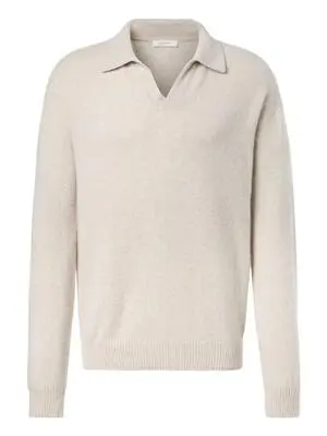 THE ROW Leach Cashmere Polo Sweater - Beige