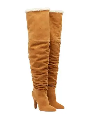 Paris Texas Elsa 100 Suede Over-the-knee Boots - Brown