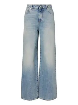 Alexander McQueen Mid-rise Wide-leg Jeans - Blue