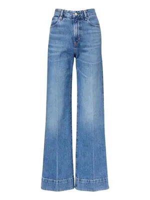 FRAME High-rise Flared Jeans - Blue