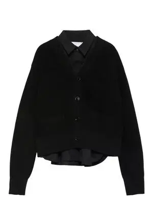 Sacai Button Pocket Knitwear - Black