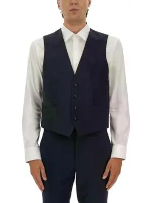 Hugo Buttoned Waistcoat - Blue