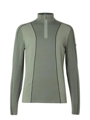 Bogner Stretch-jersey Half-zip Base Layer - Green