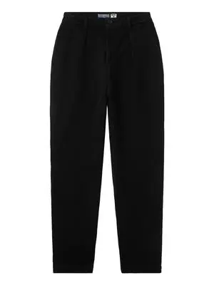 Blue Blue Japan Straight-leg Sashiko Cotton Trousers - Black