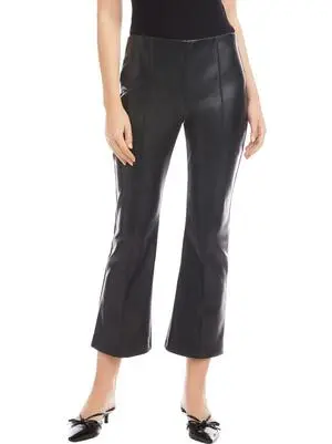 Fifteen Twenty Sigourney Faux Leather Ankle Pants - Black