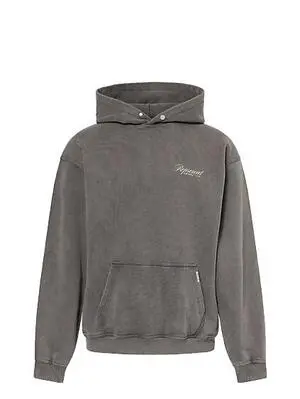REPRESENT Owner Club Script Cotton-jersey Hoodie - Vintage Grey