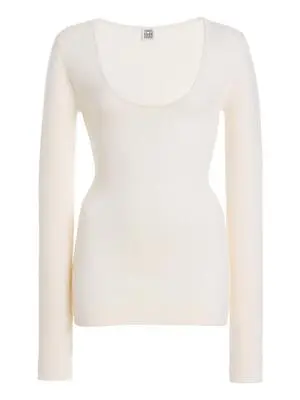 TOTEME Merino Wool-blend Top - Ivory