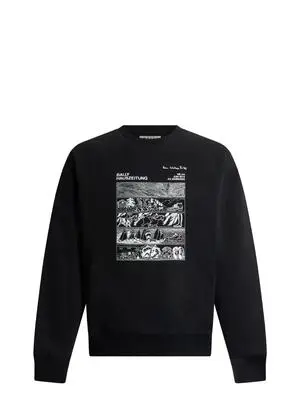 Bally Graphic Embroidered Sweatshirt - Black