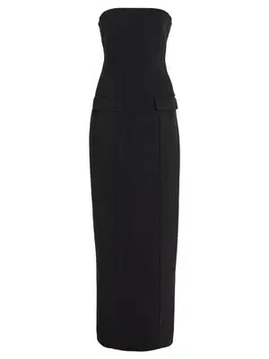 TOTEME Strapless Pocket Maxi Dress - Black