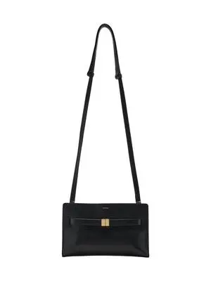 TOTEME Belted Leather Crossbody Bag - Black