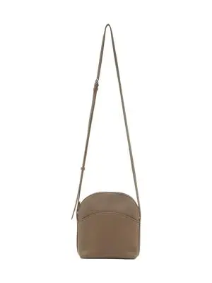 THE ROW Annie Leather Crossbody Bag - Taupe