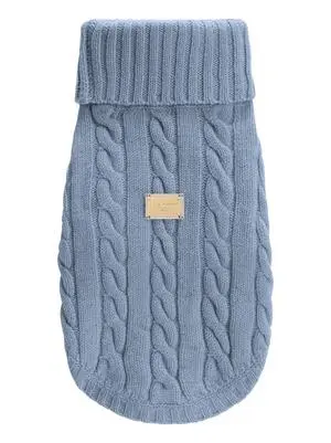Dolce & Gabbana Wool Dog Sweater - Azure