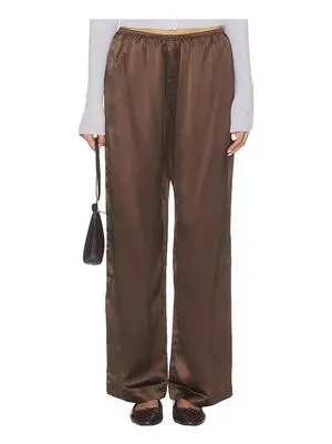 Donni. The Silk Simple Pant - Espresso