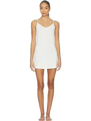 HOMEBODII Pointelle Slip Dress - White