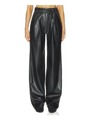 SELMACILEK Tied Faux Leather Pant