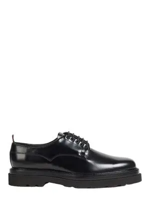 Paul Smith Godwin Glossed-leather Derby Shoes - Black