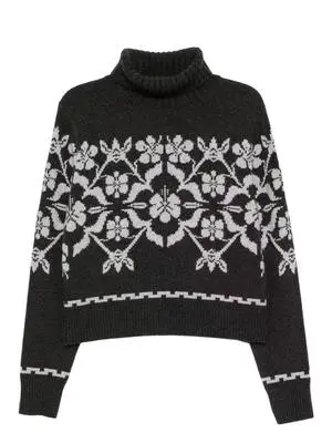 HIGH SPORT Zoe Fairisle Sweater - Grey