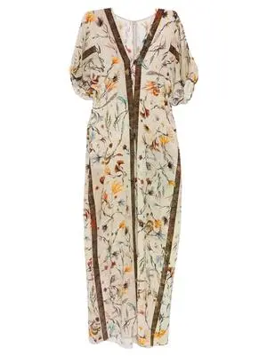YANGKEHAN Floral-print Maxi Dress - Neutrals