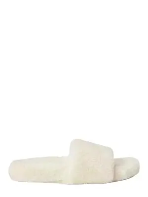 POLO RALPH LAUREN Logo-Embroidered Faux-Fur Slippers