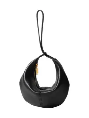 JIL SANDER Leather Coin Pouch - Black