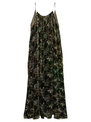 YANGKEHAN Floral-print Maxi Dress - Green