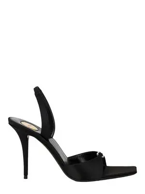 Saint Laurent Daisy Sandal - Nero