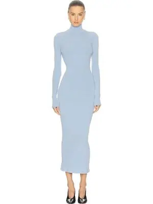 Sablyn Gab Turtleneck Rib Dress Azureous