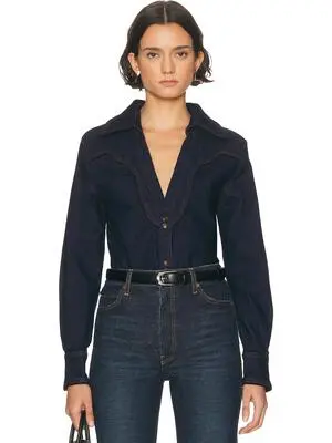 Johanna Ortiz Body Art Top - Denim