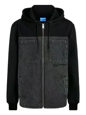 Karl Lagerfeld Hooded Pocket Jacket - Grey