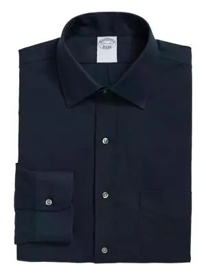 Brooks Brothers Ainsley-collar Pocket Shirt - Blue