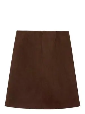 B+AB Side-pockets Mini Skirt - Brown