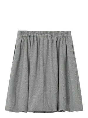 B+AB Mini Skirt With Elasticated Waistband - Grey