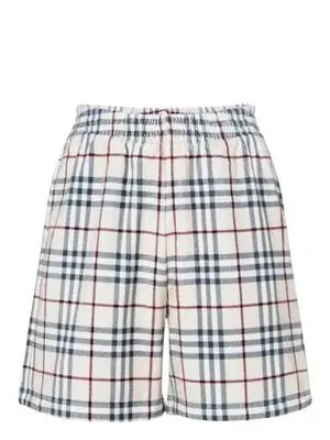 Burberry Debson Towel Check Shorts - Light Beige