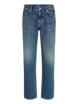 Karl Lagerfeld Cotton Straight Jeans - Blue
