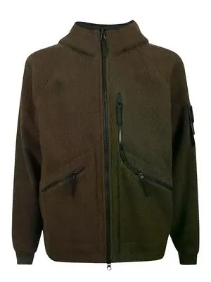Stone Island Hooded Zip-up Jacket - Green