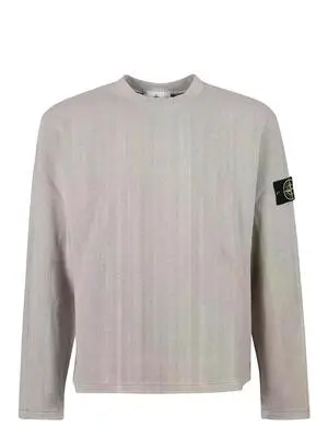 Stone Island Logo-patch Sweater - Grey