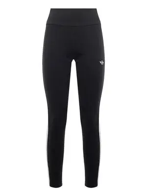 Adidas Logo-detail Elastic-waist Leggings - Black
