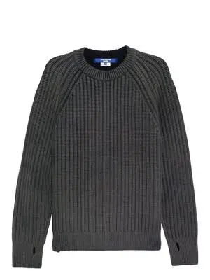 Junya Watanabe Ribbed-knit Jumper - Grey