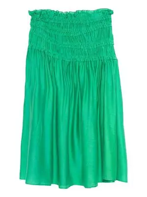 Tory Burch Shirred Skirt - Green