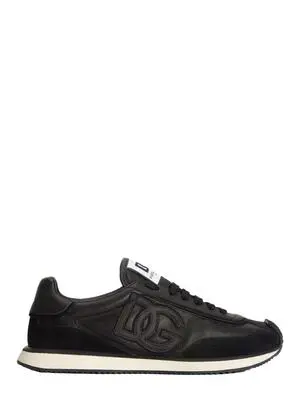 Dolce & Gabbana Logo Patch Sneakers - Black