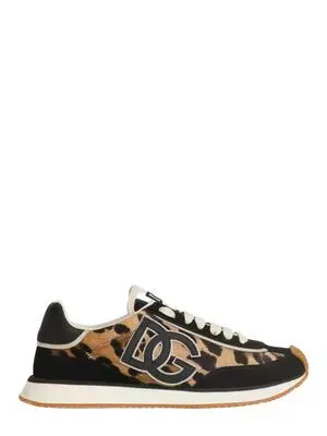 Dolce & Gabbana Leopard-print Sneakers - Black