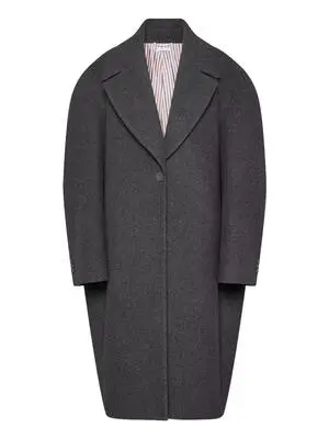 Thom Browne Melton Cocoon Coat - Grey
