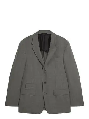 Dunhill Wool-cashmere Bourdon Blazer - Grey
