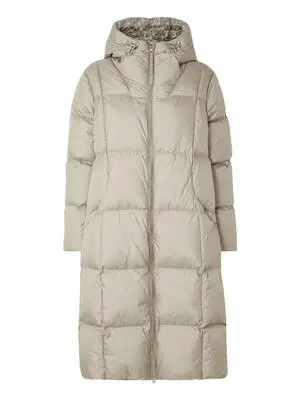 Varley Katya Hooded Down Coat - Brown