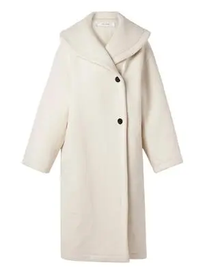 THE ROW Regino Oversized Wool Coat - Cream